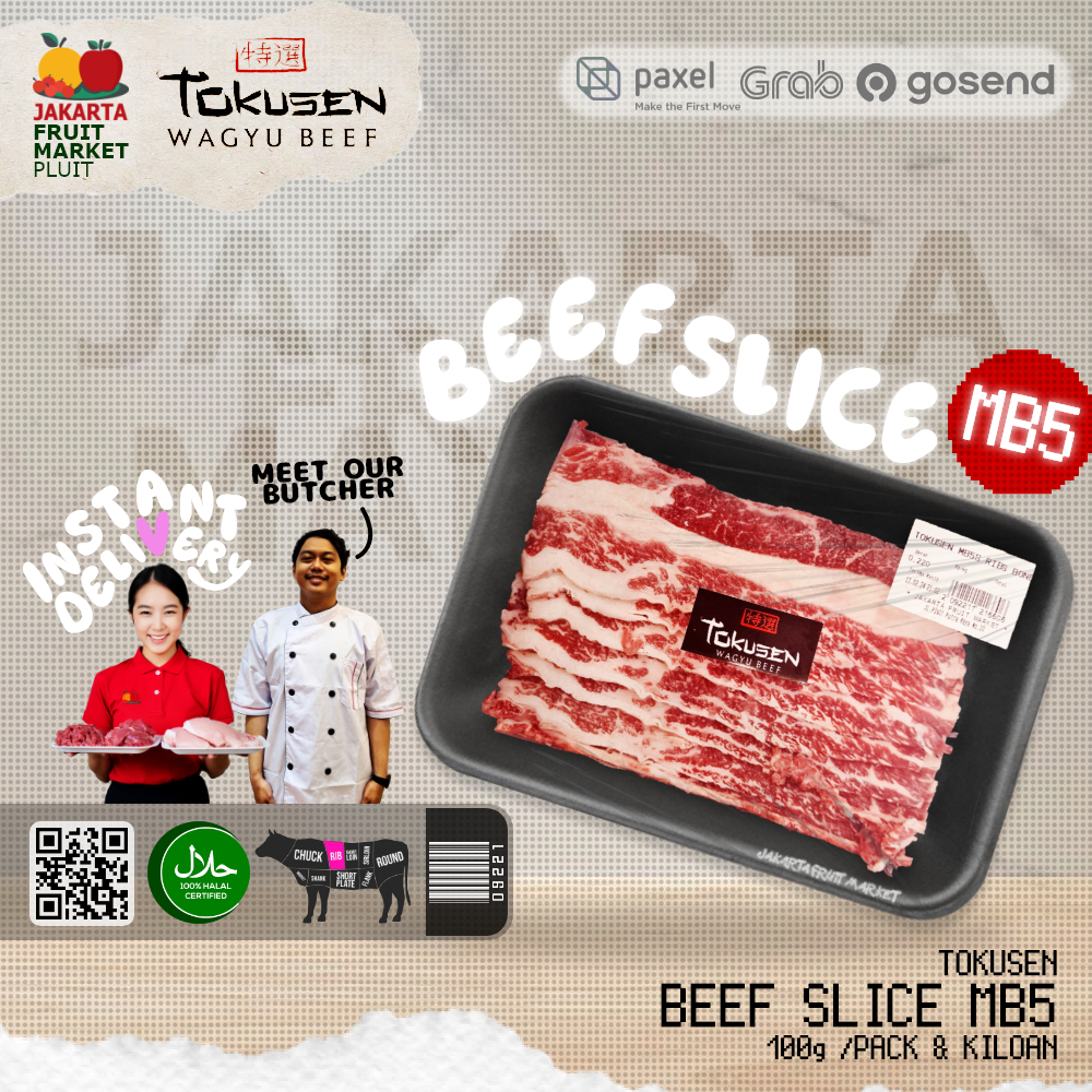 Jual TOKUSEN WAGYU BEEF SLICE MB5 daging sapI short ribs | Shopee Indonesia