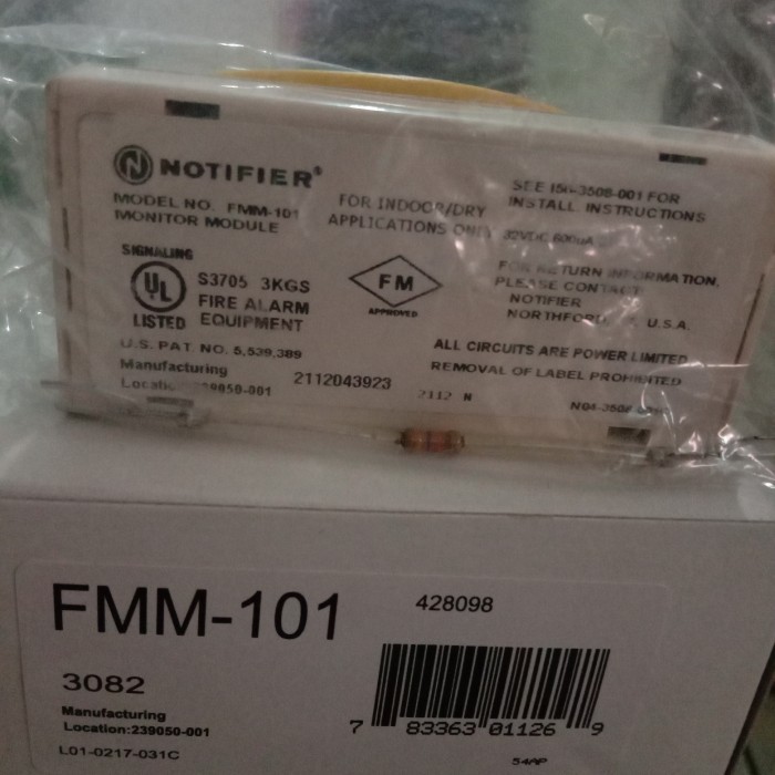 Jual NOTIFIER Module Single Mini Monitor FMM 101-CH | Shopee Indonesia