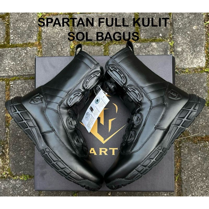 Jual SEPATU PDL SPARTAN/TACTICAL FULL KULIT SOL BAGUS | Shopee Indonesia