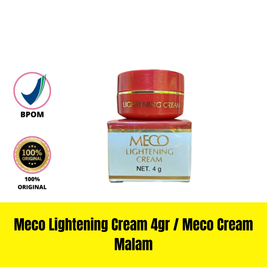 Jual Mecco Lightening Cream 4gr / Meco Cream Malam BPOM Original ...