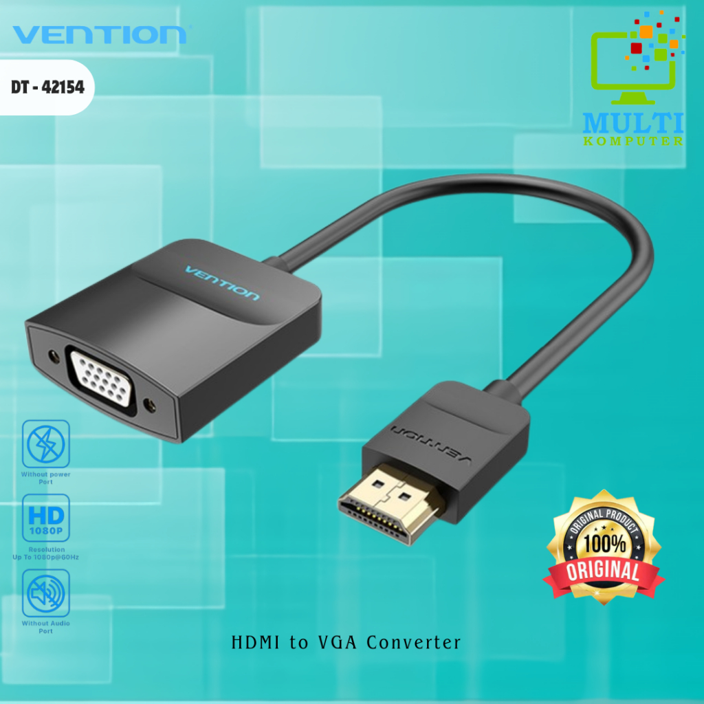Jual Vention HDMI to VGA Converter - DT - 42154 | Shopee Indonesia