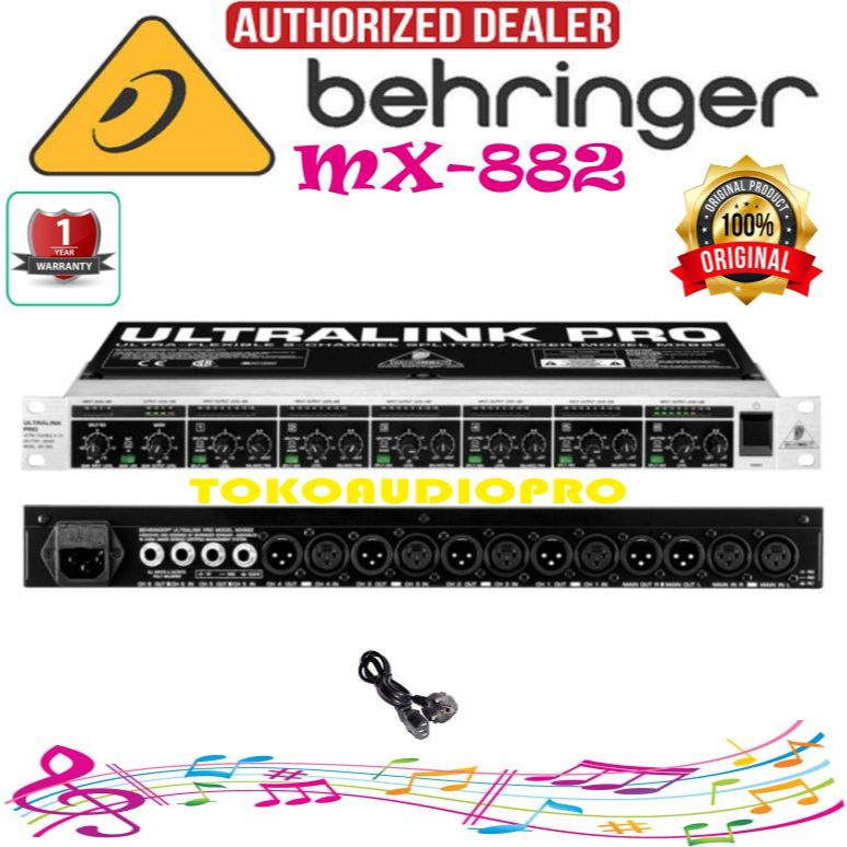 Jual Behringer MX882 V2 Ultra Flexible 8 Channel Splitter/Mixer MX-882 ...