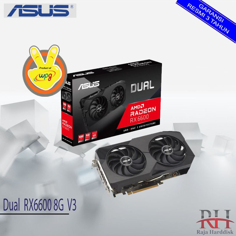 Jual ASUS Dual Radeon RX 6600 V3 8GB GDDR6 | Shopee Indonesia