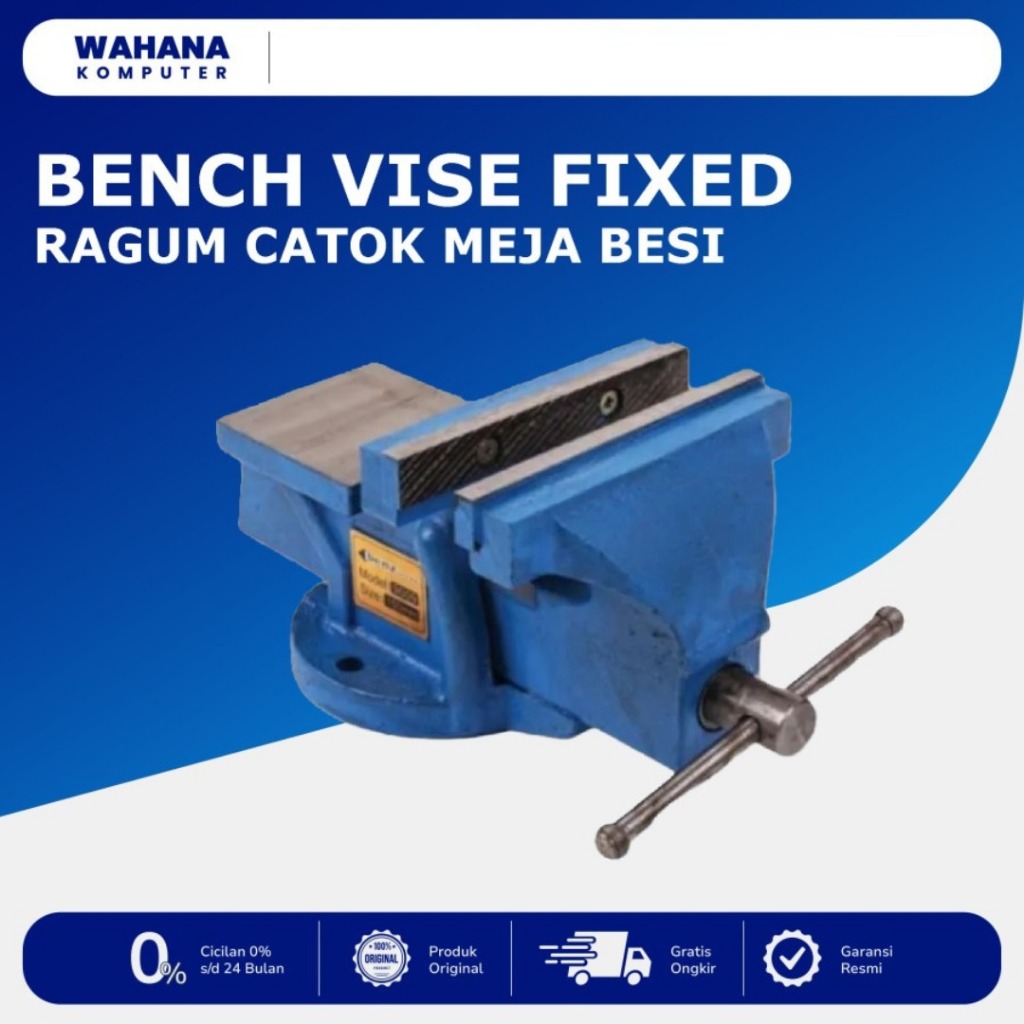 Jual RAGUM CATOK MEJA BESI BENCH VISE FIXED NON SWIVEL 6 INCH | Shopee ...