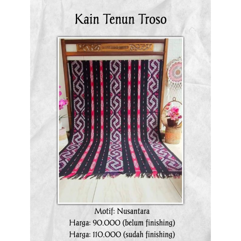 Jual KAIN TROSO, KAIN TENUN BATIK MOTIF, KAIN TENUN MOTIF TERBARU ...