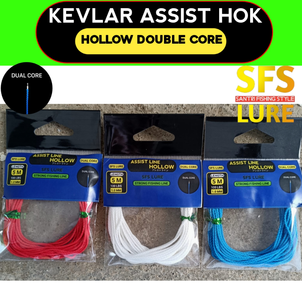 Jual kevlar assist hok kevlar hollow double core tali kevlar asist hok ...