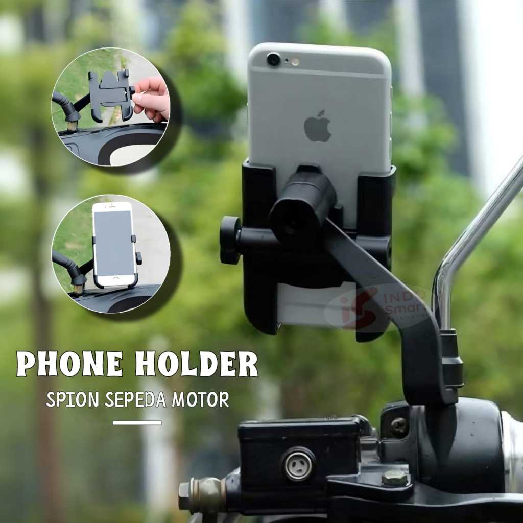 Jual Stand Holder / Phone Holder Motor / Phone Stand Holder / Holder Dudukan HP Spion Sepeda ...