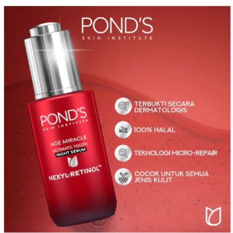 Jual Ponds Age Miracle Ultimate Youth Retinol & Niacinamide Anti Aging ...