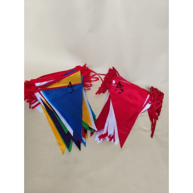 Jual 200 Bendera 50 Meter & 150 Bendera 55 Meter Bendera Segitiga Warna ...