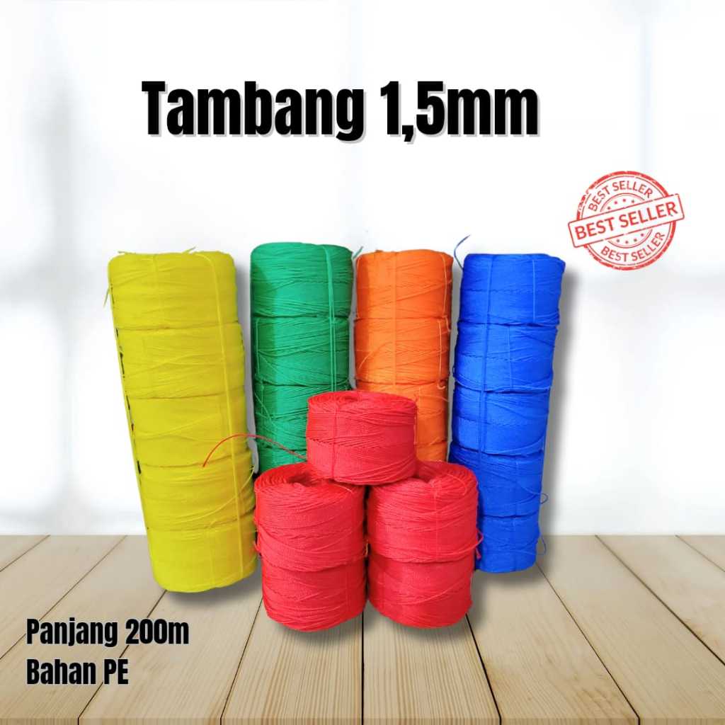 Jual Tali Tambang 1,5mm/Tambang kecil 1,5mili/Tambang rope 1,5mm | Shopee Indonesia