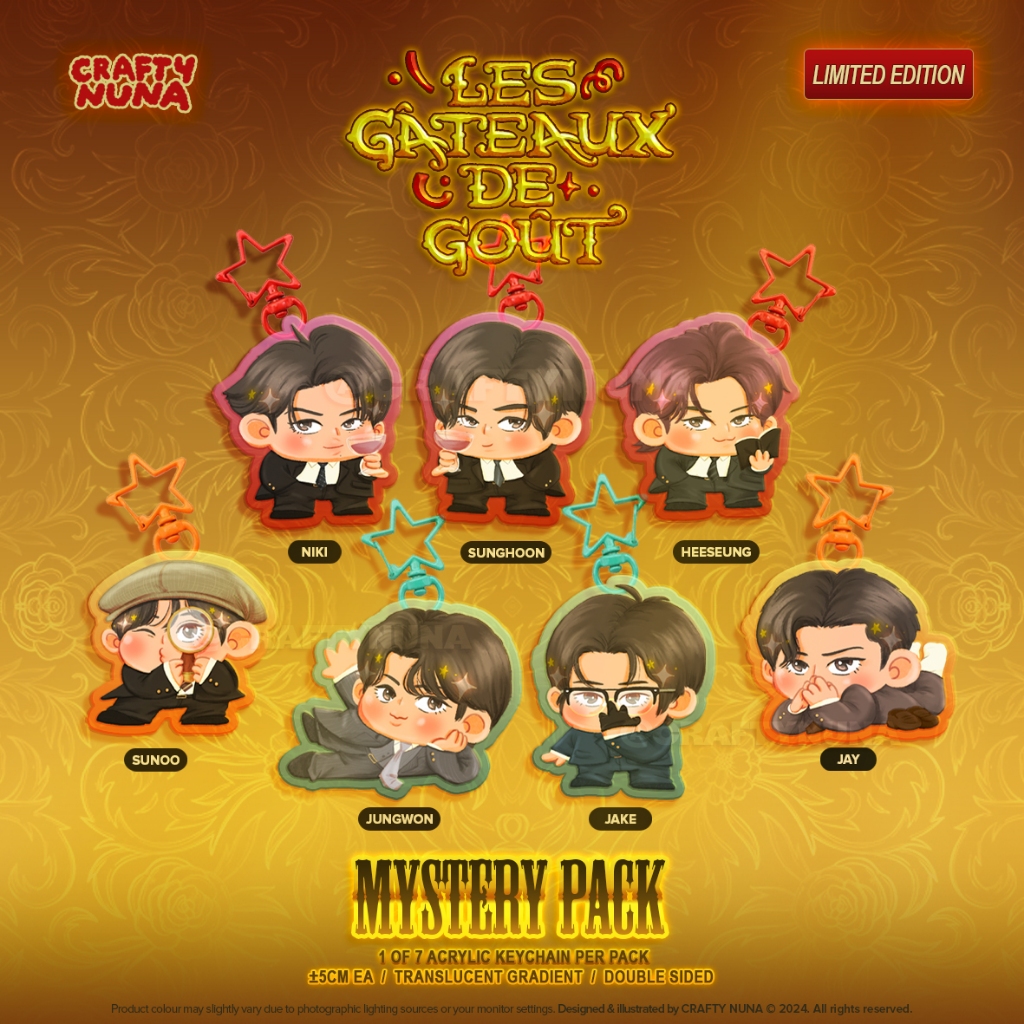 Jual MYSTERY PACK - ENHYPEN Translucent Gradient Acrylic Keychain dark ...