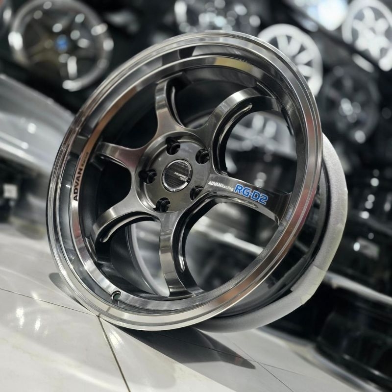 Jual velg mobil ring 18 ADVAN RG D2 FLOW FORMING LEBAR 8,5 PCD 5X114,3 ET 38 velg racing mobil ...