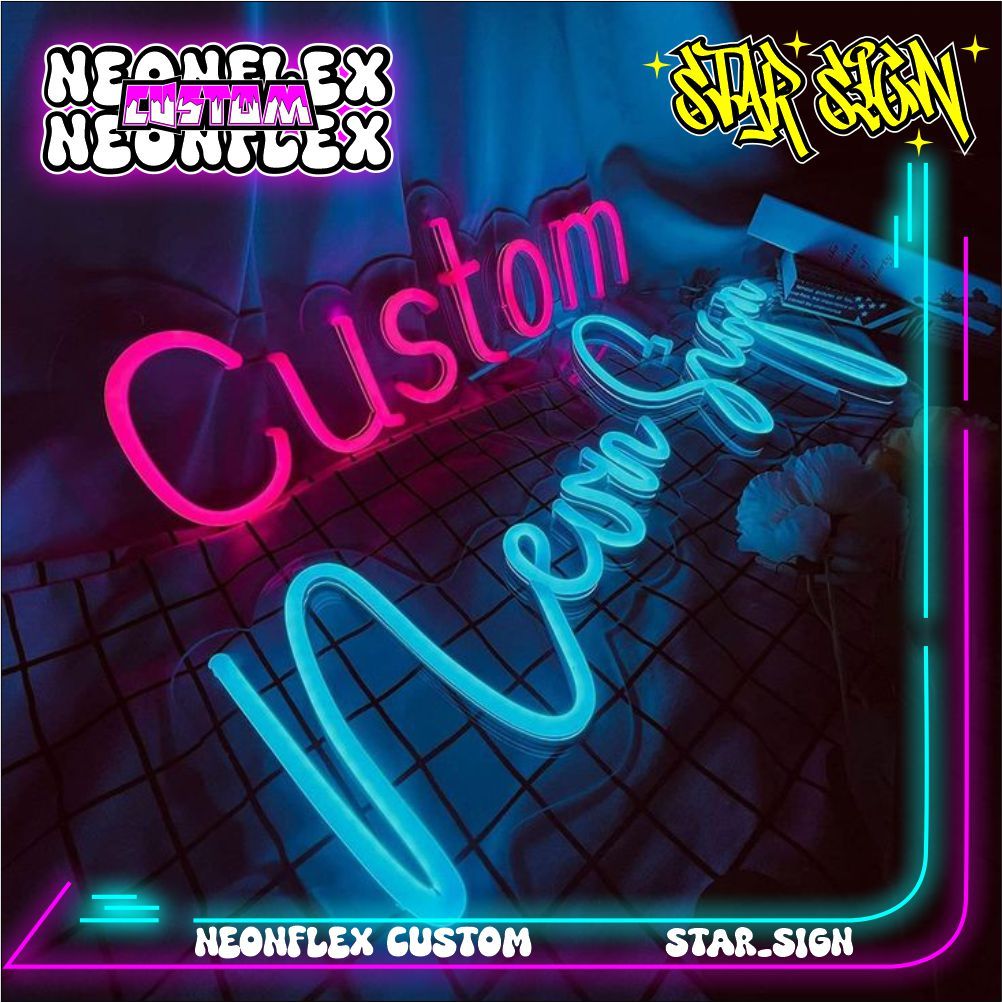 Jual STAR SIGN Lampu Hias Neon Sign Custom LED - Huruf/Nama Cutting ...