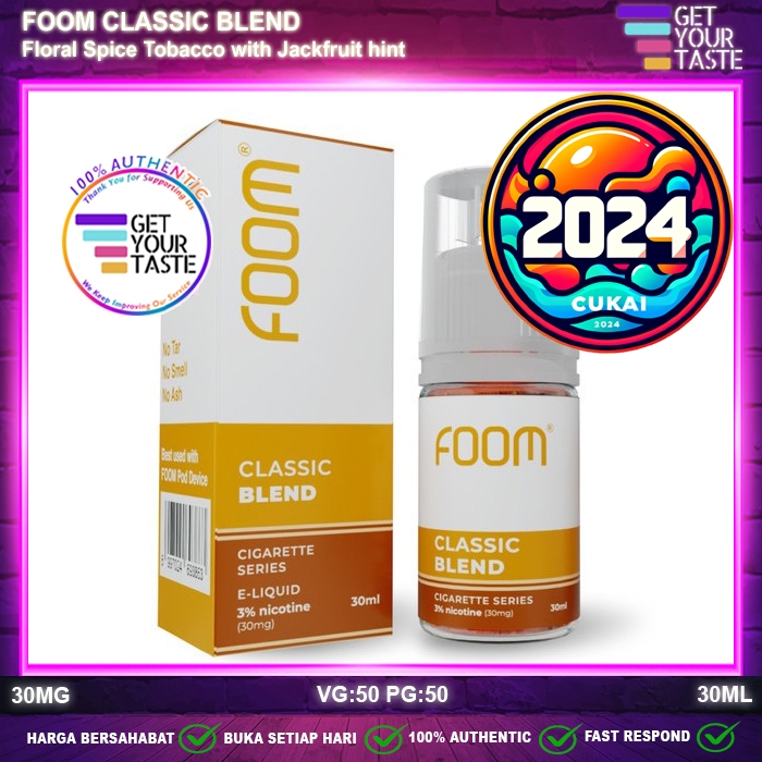 Jual Liquid FOOM Classic Blend Salt Nic 30ML Saltnic Cigarette Series ...