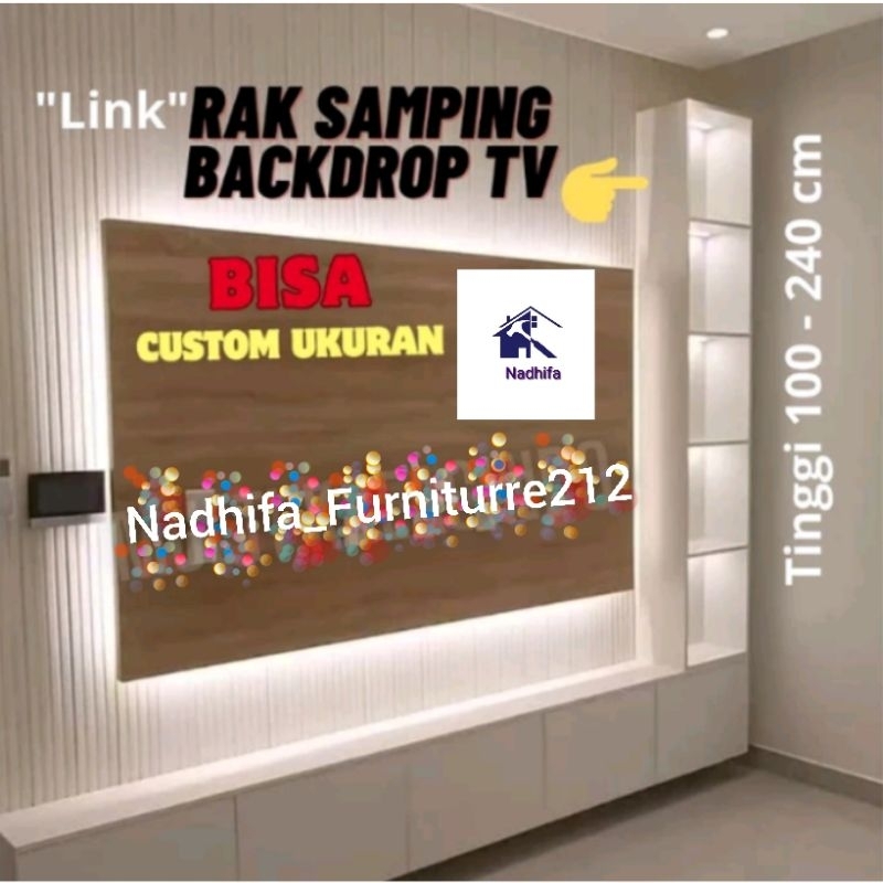 Jual Rak Samping Backdrop Tv Elegan Termurah | Shopee Indonesia