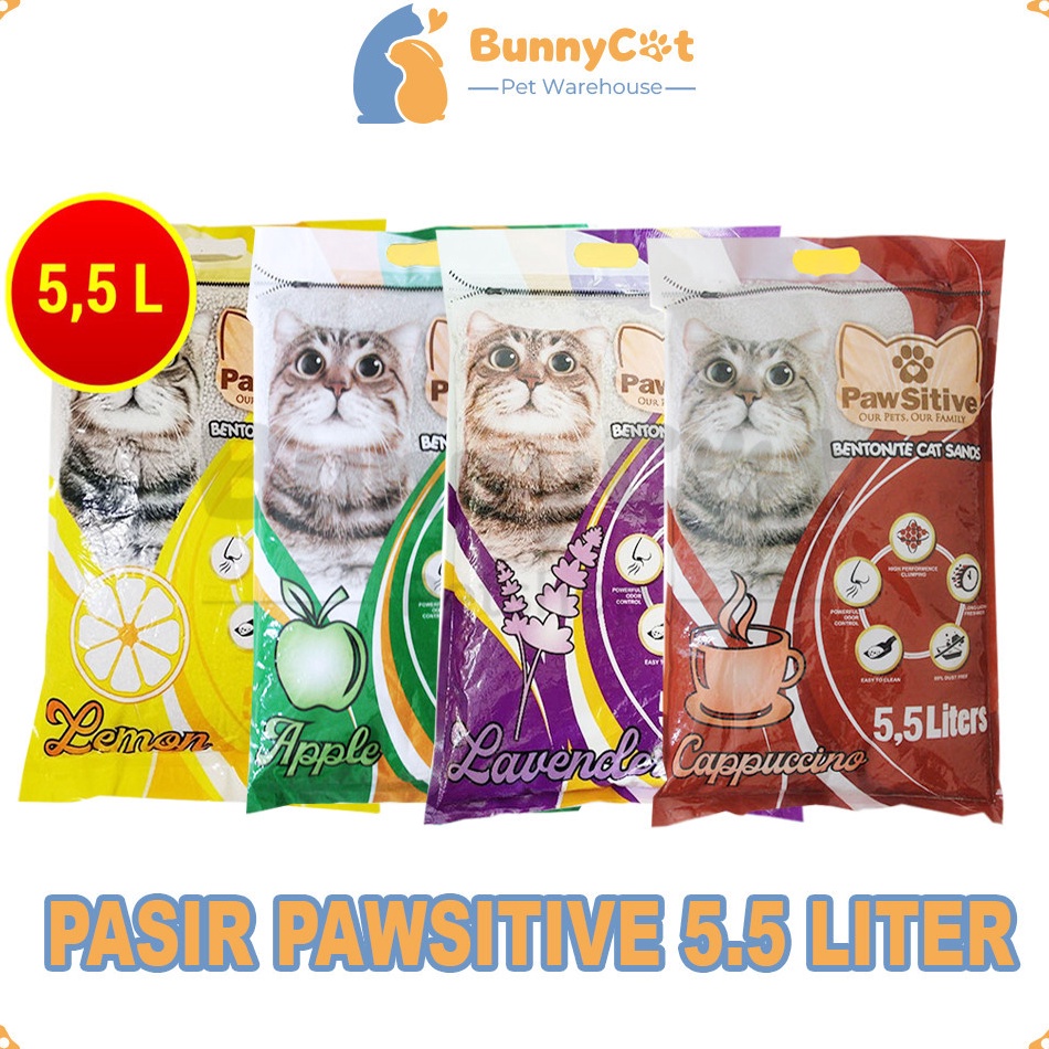 Jual KODE D96I Pasir Kucing PAWSITIVE 55 Liter Pawsitive Cat Litter 55L ...