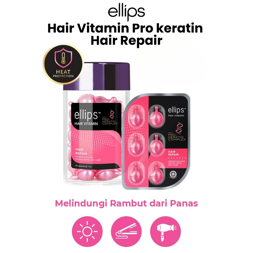 Jual Ellips Hair Vitamin Pro Keratin - Hair Repair merawat, menutrisi ...