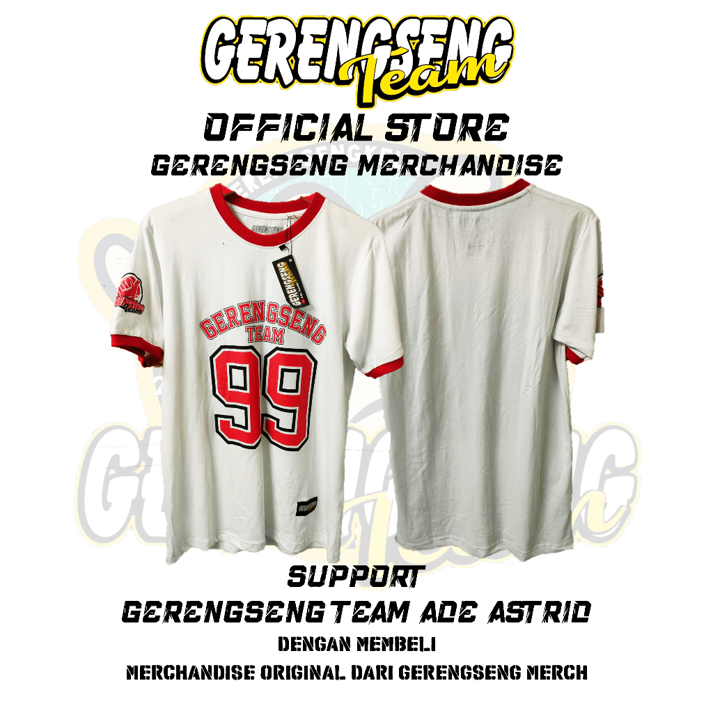 Jual KAOS GERENGSENG TEAM MERAH PUTIH VERSI HARI KEMERDEKAAN INDONESIA ...