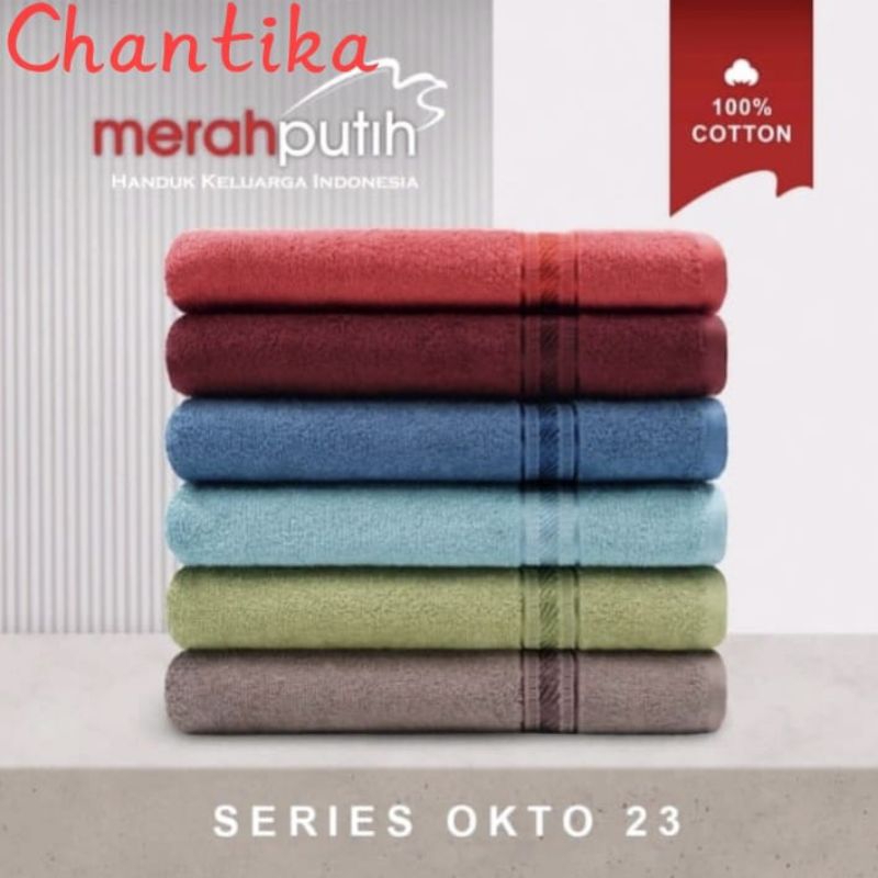Jual Handuk Mandi Merah Putih TOWEL Series OKTO - Handuk Mandi Dewasa ...