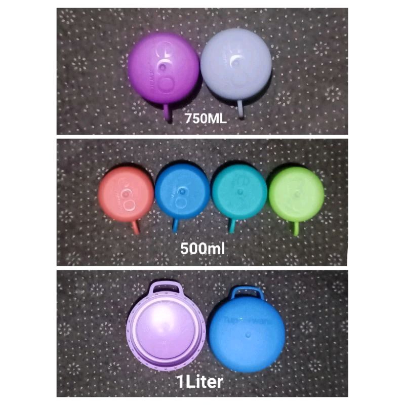 Jual Tutup Eco Botol Tupperware ulir/puter ukuran 500ML 1Liter | Shopee ...