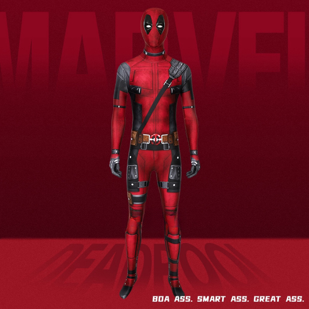 Jual Deadpool Cosplay Costume Matt Murdock Superhero Daredevil 3D ...
