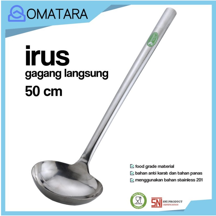 Jual IRUS STAINLESS 38 CM TEBAL CENTONG STAINLESS UKURAN 38 CM | Shopee ...