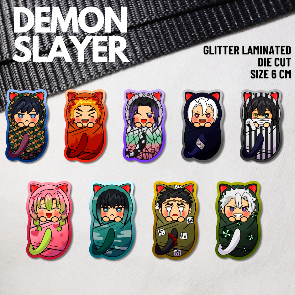 Jual Demon Slayer Sticker Hashira Babies ★ Kimetsu no Yaiba 9 Pilar ...