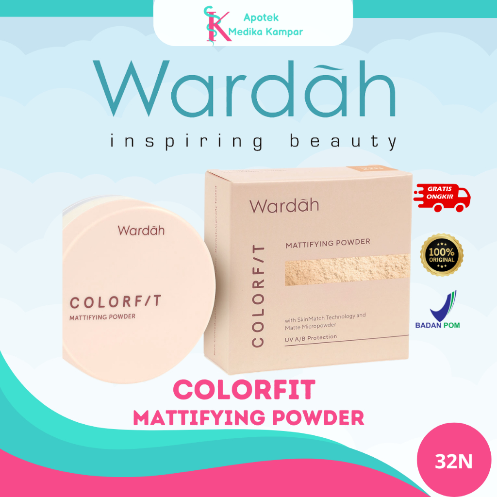 Jual Wardah Colorfit Mattifying Powder - Bedak Tabur Dengan SPF 30PA ...