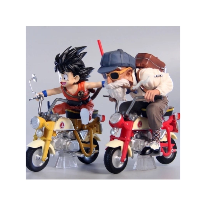 Jual Dragon Ball Z Figure Goku Kids Master Roshi Kamesenin Riding Motor ...