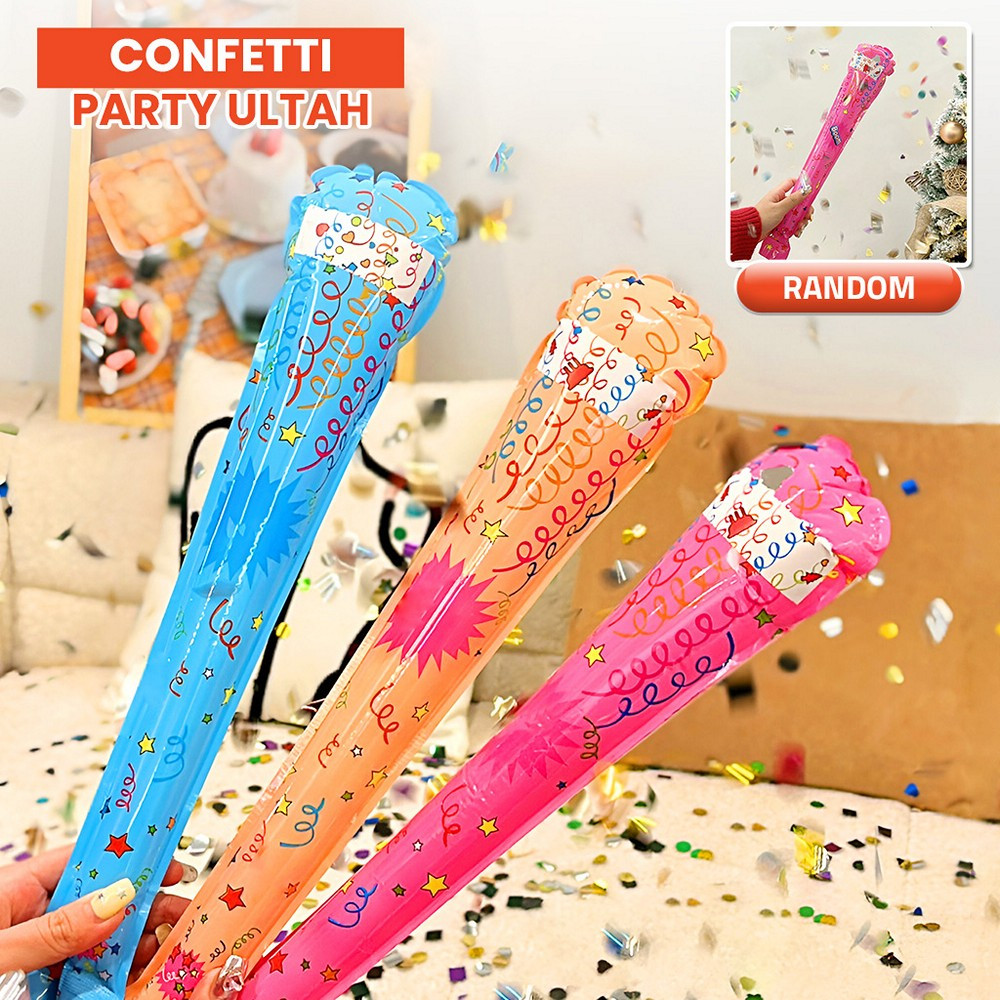 Jual Party Popper Kertas Warna Warni Otomatis Isi Angin / Confetti ...