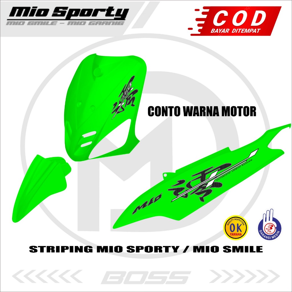 Jual STICKER STRIPING VINYL (BUKAN TRANPARAN) MIO SPORTY NEW DESAIN ...