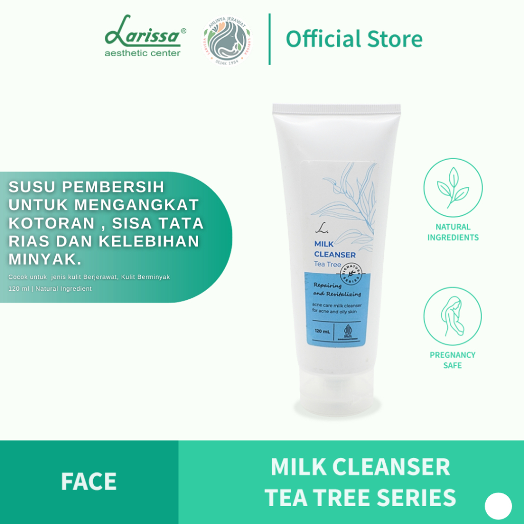 Jual Larissa - Milk Cleanser Tea Tree | Shopee Indonesia