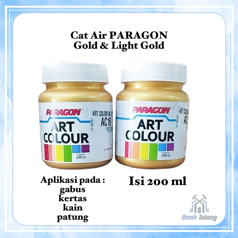 Jual Cat Paragon GOLD dan LIGHT GOLD Pengencer Air Kemasan 200ml ...