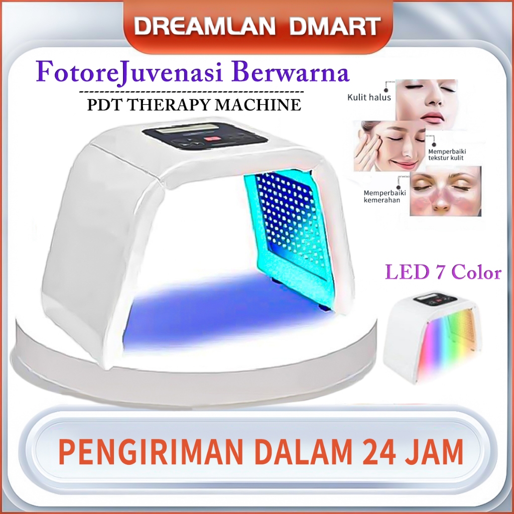 Jual LED Masker alat facial wajah Light 7 Warna Hidrasi alat facial ...