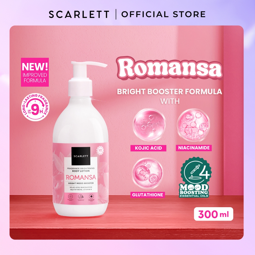 Jual Scarlett Whitening New! Fragrance Brightening Body Lotion Bright ...