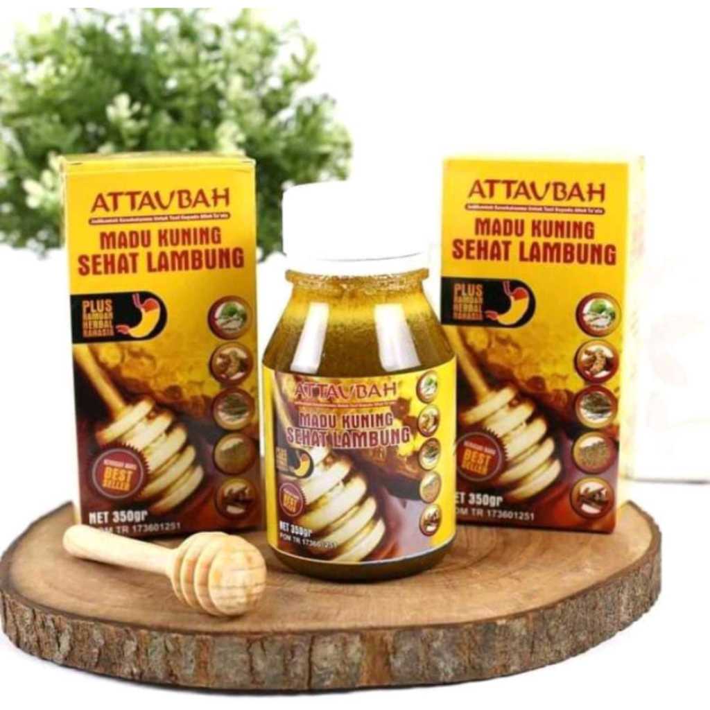 Jual Madu Kuning Sehat Lambung Attaubah Original 350g | Shopee Indonesia
