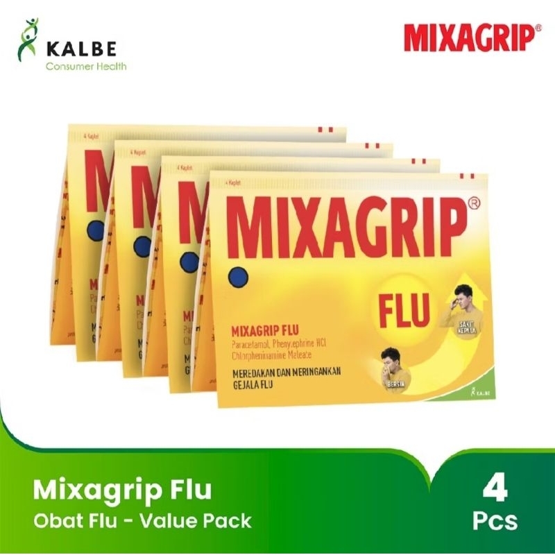 Jual Mixagrip 1 strip isi 4 kaplet | Shopee Indonesia