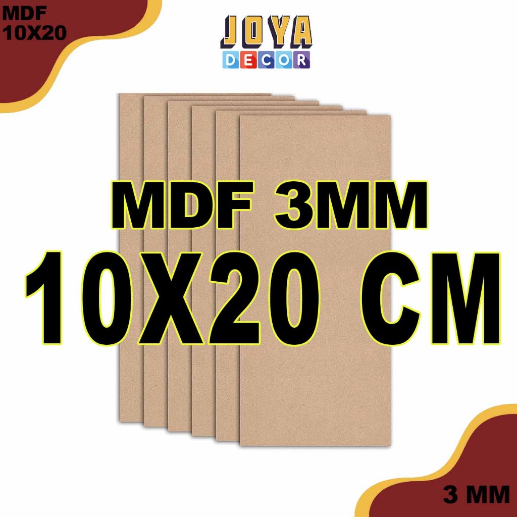Jual Papan MDF Ukuran 10x20 Cm Tebal 3mm | Shopee Indonesia