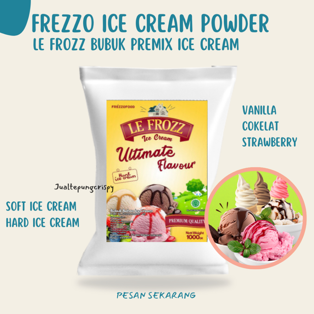 Jual LE FROZZ Soft Ice Cream Powder | Hard Ice Cream Powder | Bubuk ...