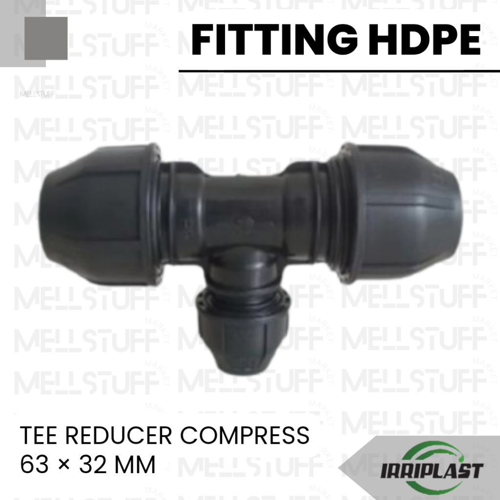 Jual Fitting HDPE Tee Reducer Compress Ukuran 63 × 32 × 63 MM (2" × 1 ...