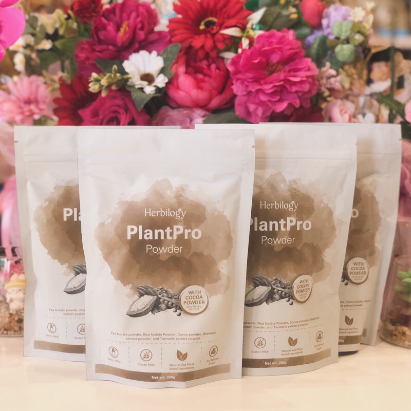Jual Herbilogy PlantPro Powder–Cocoa 280g (plant protein) | FREE SCOOP ...