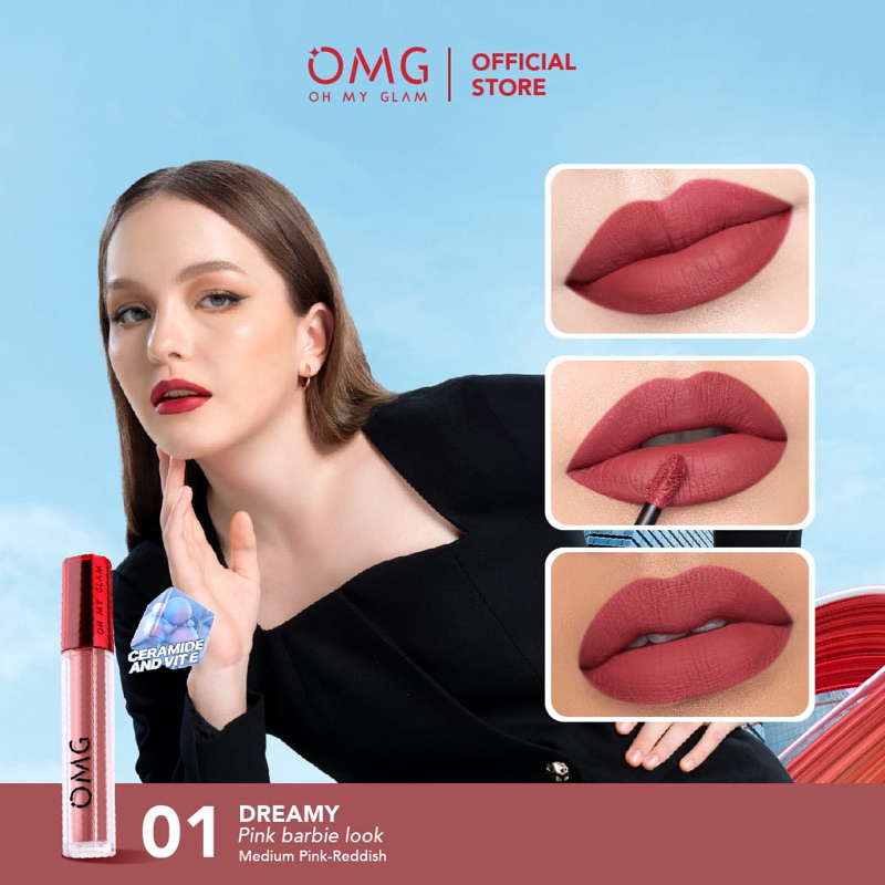 Jual Lip Cream O.M.G OMG Beauty Oh My Glam Mattelast Lip Cream Lip Kuas Krim (GROSIR) | Shopee ...