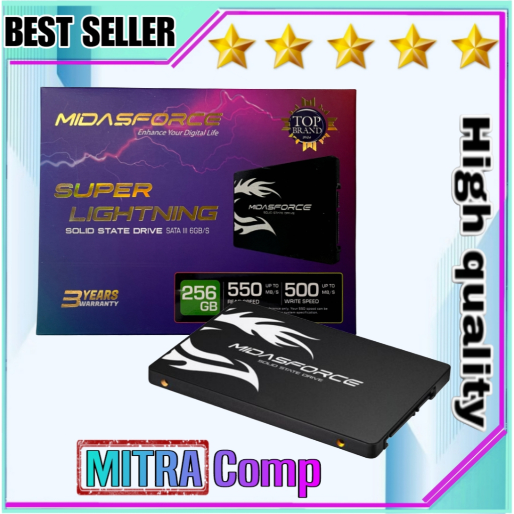 Jual SSD Midasforce Sata III 256gb Super Lightning | Shopee Indonesia