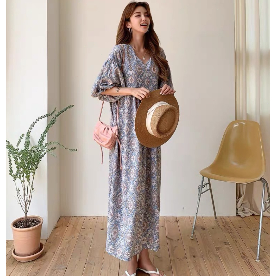 Jual Dress Katun Bordir Dress Balon Calistha Pantai Outfit Wanita Hijab ...