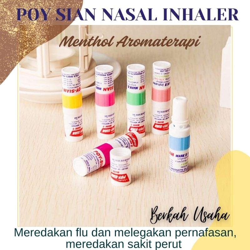 Jual POY SIAN NASAL INHALER MINYAK ANGIN & INHALER ORIGINAL THAILAND ...