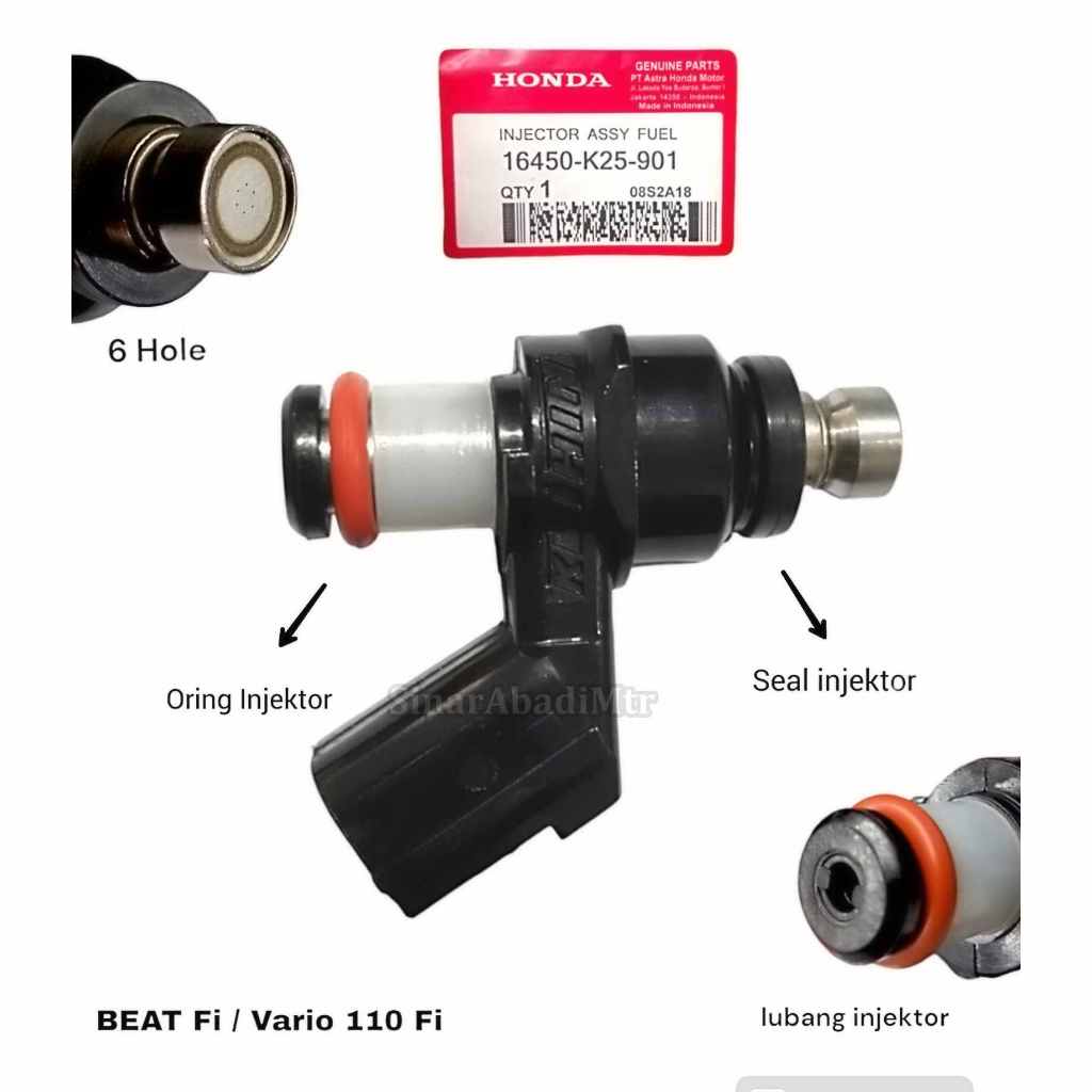Jual Injector Injektor Assy Fuel Honda Beat Fi Esp Vario 125 150 PCX ...
