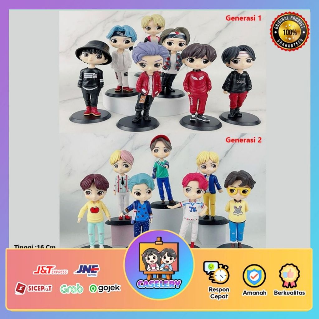 Jual BTS Action Figure V Jimin Suga Jk Tinggi 16CM Figure Model BTS ...