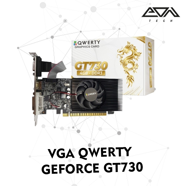 Jual VGA QWERTY GeForce GT730 4GB DDR3 GT 730 128Bit NVIDIA | Shopee Indonesia