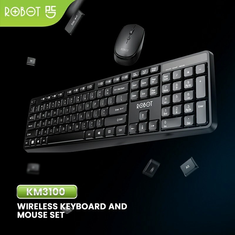 Jual KEYBOARD ROBOT KM3100 BLACK | Shopee Indonesia