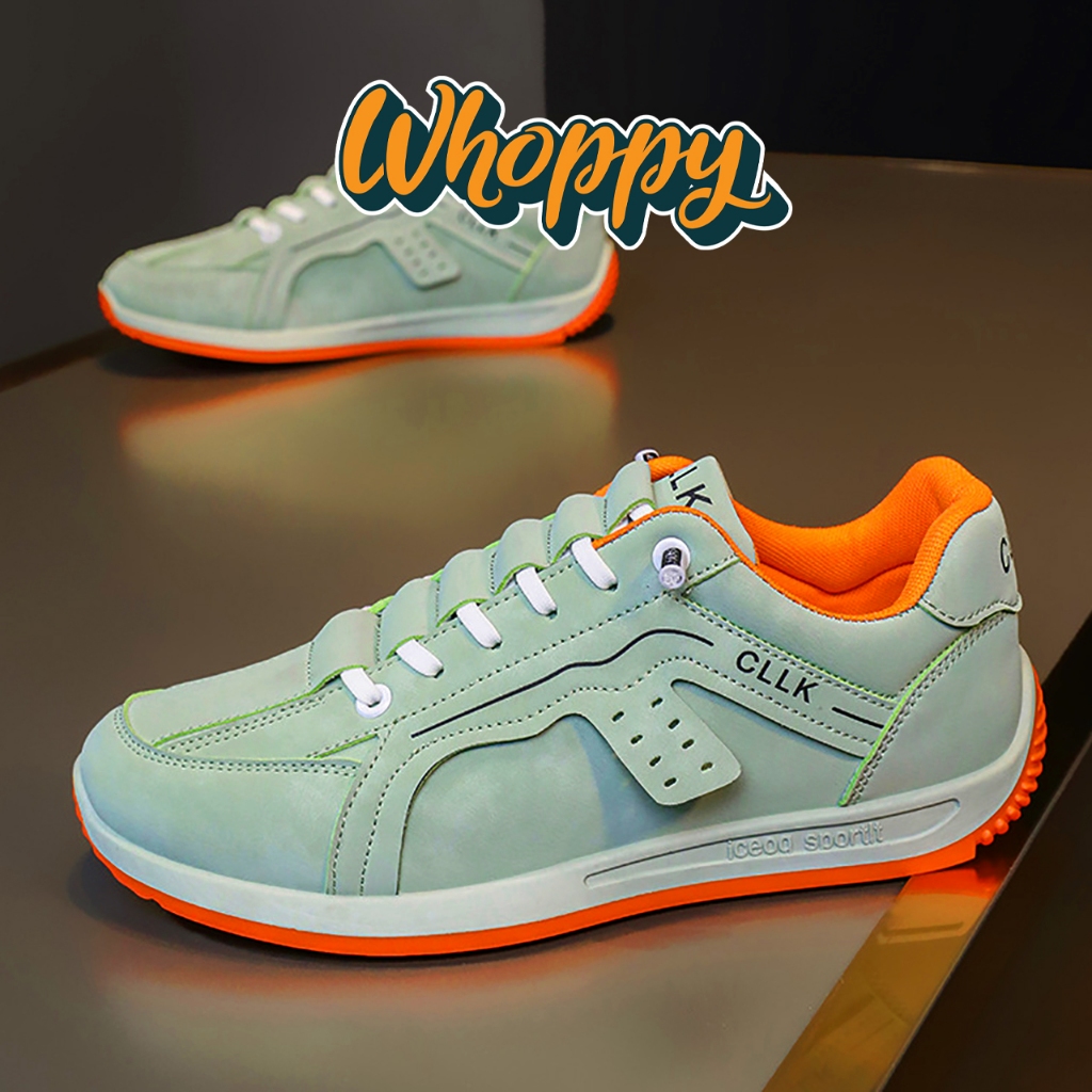 Jual Whoppy GAVIN SL43 Sepatu Cowok Keren Sneakers Pria Kasual Hijau ...